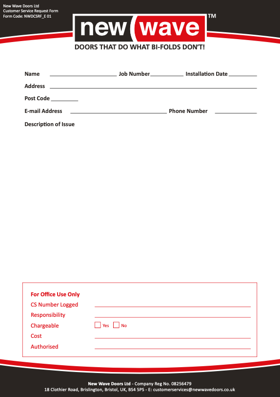 Customer Service Request | Service Request Form | Click Now